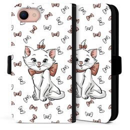 DeinDesign iPhone 16e Handy Klapph&uuml;lle Handyh&uuml;lle aus Kunst Leder schwarz Flip Case Cat Aristocats Mary Disney Sideflip mit Lasche