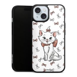 DeinDesign iPhone 15 Handy Premium Silikon H&uuml;lle Handyh&uuml;lle schwarz Case Cat Aristocats Mary Disney Silikon Premium Case