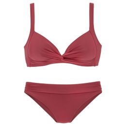 Lascana Damen Triangel-Bikini, rostrot, Gr&ouml;&szlig;e 34B