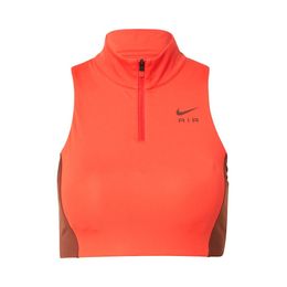 Nike Sport-BH Damen Größe L burgunder / orangerot