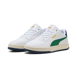 Puma Jungen Sneaker "CAVEN 2.0 RETRO JR", Gr. 38,5Puma wei&szlig;, archive gr&uuml;n, warm wei&szlig;, Synthetik, Schuhe