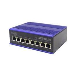 Digitus 8 Port Fast Ethernet Netzwerk PoE Switch,Industrial, Unmanaged