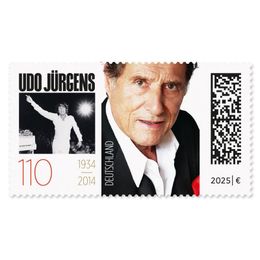 Udo J&uuml;rgens, Briefmarke zu 1,10 &euro;, 10er-Bogen