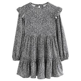 next Kleid M&auml;dchen Gr&ouml;&szlig;e 110 schwarz / wei&szlig;