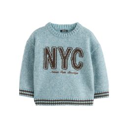 next Pullover Jungen Gr&ouml;&szlig;e 122 hellblau / schoko