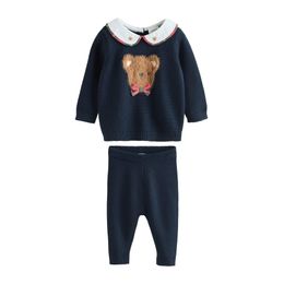 next Set Jungen Gr&ouml;&szlig;e 80 navy / braun / blutrot / wei&szlig;