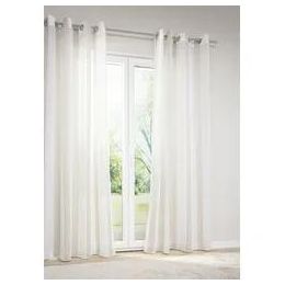 Lysel - Ösenschal Esira #1W in den Maßen (B x H): 144cm x 245cm in Beige/beige