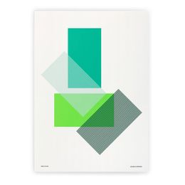 Druck Solids and Strokes Grün