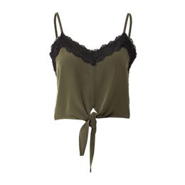 ABOUT YOU Top 'Jule' Damen Gr&ouml;&szlig;e XL khaki / schwarz