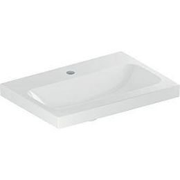 Geberit iCon Light Waschtisch 501841006 60x42cm, Hahnloch mittig, ohne Überlauf, weiß KeraTect