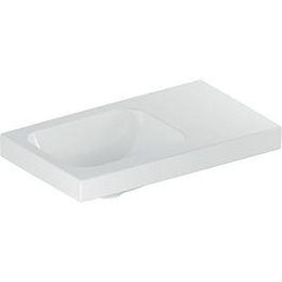 Geberit iCon Light Handwaschbecken 501832004 53x31cm, ohne Hahnloch, ohne Überlauf, mit Ablagefläche, weiß KeraTect