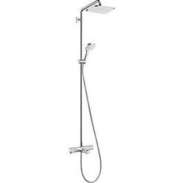 Hansgrohe Croma E 280 1jet Showerpipe 27687000 chrom, mit Wannenthermostat