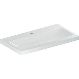 Geberit iCon Light Waschtisch 501836006 90x48cm, Hahnloch mittig, ohne Überlauf, weiß KeraTect