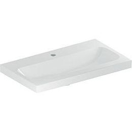 Geberit iCon light Waschtisch 501842006 75x42cm, Hahnloch mittig, ohne Überlauf, weiß KeraTect