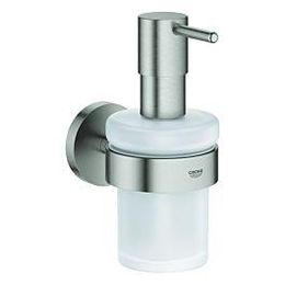 Grohe Essentials Seifenspender 40448DC1 supersteel, mit Halter