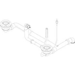 Dornbracht Ablaufgarnitur, 1 1/4 04110100800-86 edelstahl matt