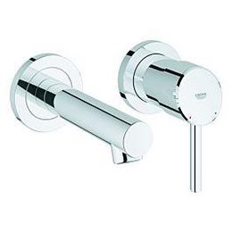 Grohe Fertigmontageset Concetto 19575001 2-Loch-Waschtischarmatur, chrom