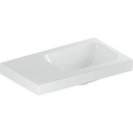 Geberit iCon light Handwaschbecken 501833004 53x31cm, ohne Hahnloch, ohne Überlauf, mit Ablagefläche, weiß KeraTect