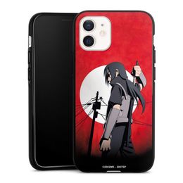 DeinDesign iPhone 12 Handy Silikon H&uuml;lle Case schwarz Handyh&uuml;lle Manga Naruto Shippuden Anime