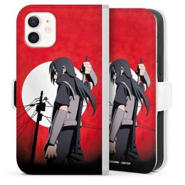 DeinDesign iPhone 12 mini Handy Klapph&uuml;lle Handyh&uuml;lle aus Kunst Leder wei&szlig; Flip Case Manga Naruto Shippuden Anime Sideflip mit Lasche