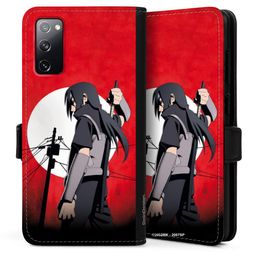 DeinDesign Galaxy S20 Handy Klapph&uuml;lle Handyh&uuml;lle aus Kunst Leder schwarz Flip Case Anime Naruto Shippuden Manga Sideflip mit Lasche