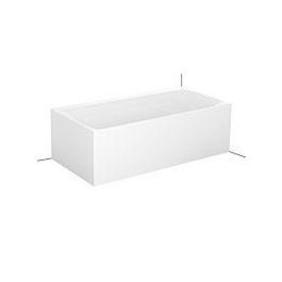 Bette BetteLux Silhouette Badewanne 3460-000CELVS 170x85x45cm, Eckeinbau rechts, mit Schürze, weiß