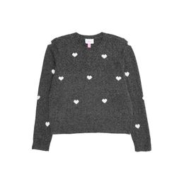 Vero Moda Girl Pullover 'VMDOFFY' M&auml;dchen Gr&ouml;&szlig;e 134/140 graumeliert / wei&szlig;