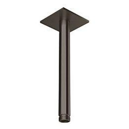 Herzbach Design iX PVD Deckenarm 21.964820.2.40 Black Steel, für Regenbrause, 200mm, mit Rosette 70x70mm