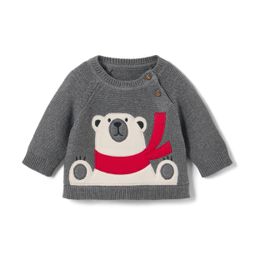 Tchibo - Kinder-Strickpullover - Baby - Gr. 74/80 - dunkelgrau