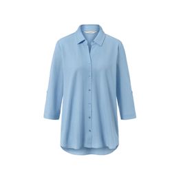 Tchibo - Piqué-Jerseybluse - Damen - Gr. 48 - hellblau
