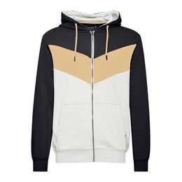 INDICODE Jeans Zip-Up Hoodie 'Pock' male Blue size XXXL