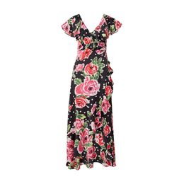 Topshop Kleid Damen Gr&ouml;&szlig;e 42 pitaya / rot / schwarz / offwhite Winterkleid