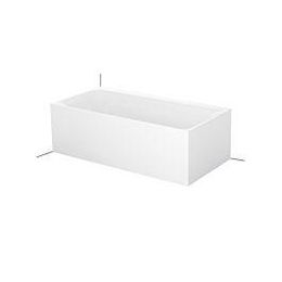 Bette BetteLux Silhouette Badewanne 3461-000CERVS 180x90x45cm, Eckeinbau links, mit Schürze, weiß