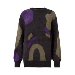 Volcom Pullover Damen Gr&ouml;&szlig;e L oliv / dunkellila / schwarz