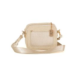 Anna Morellini Leder-Umhängetasche "Ilaria" in Beige - (B)20 x (H)17 x (T)8 cm - 81% | Damen-taschen