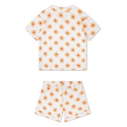 Swim Essentials 2tlg. Outfit ''Floral Love'' in Wei&szlig;/ Orange - 51% | Gr&ouml;&szlig;e 134/140 | Babyoveralls