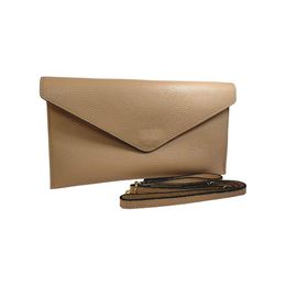 ORE10 Leder-Umhängetasche "Moiso" in Beige - (B)31 x (H)16 x (T)0,8 cm - 78% | Damen-taschen