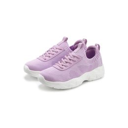 active by Lascana LASCANA ACTIVE Sneaker 'Turnschuhe,' violett Gr. 40 f&uuml;r Damen. Mit Lederimitateins&auml;tze