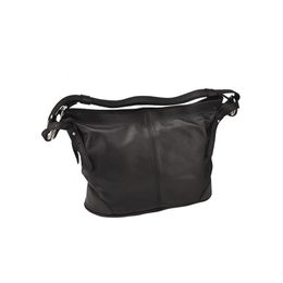 ORE10 Leder-Umhängetasche "Roers" in Schwarz - (B)34 x (H)24 x (T)12 cm - 79% | Damen-taschen