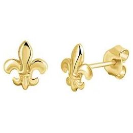 Paar Ohrstecker Firetti "Schmuck Geschenk Gold 333 Ohrschmuck Fleur de Lys", gold (gelbgoldfarben), Ohrringe, Damen, Gelbgold 333