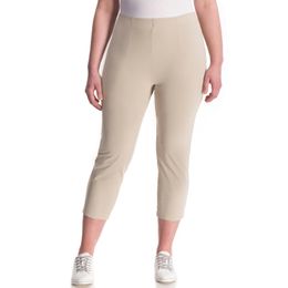 7/8-Hose KjBRAND "Susie Sensitiv 7/8", Damen, Gr. 48, N-Gr, beige, Web, Obermaterial: 75% Elasthan, 25% Polyamid, bequem 7/8-L&auml;nge, Hosen 7/8-Hose, mit hohem Elasthan-Anteil
