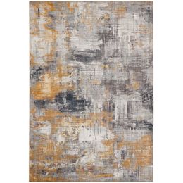 Teppich LUXOR living "Prima" Gr. 6, gelb, B:200cm H:7mm L:290cm, Kunstfaser, Teppiche, Teppich, Kurzflor, bedruckt, modernes Design, auch als L&auml;ufer erh&auml;ltlich