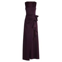 Vera Mont Abendkleid Damen Größe 42 aubergine Winterkleid