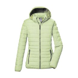 G.I.G.A. by Killtec Steppjacke "GS 63 WMN QLTD JCKT_Uyaka", Damen, Gr. 46, gr&uuml;n, Obermaterial: 100% Polyester;Futter: 100% Polyester;F&uuml;llung: 100% Polyester, G.I.G.A. DX BY KILLTEC, Jacken Steppjacke, Steppjacke: wasser- und windabweisend, atmungsaktiv, abzippbare Kapuze