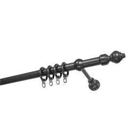 Gardinenstange SN DECO GROUP "Filigrano" Gr. 2, schwarz, L:140cm, Kunststoff, Stahl, Gardinenstangen