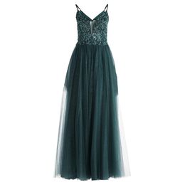 Vera Mont Abendkleid Damen Gr&ouml;&szlig;e 36 dunkelgr&uuml;n Winterkleid
