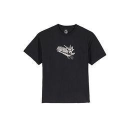 Volcom T-Shirt 'Kut N Rip' Herren Gr&ouml;&szlig;e S schwarz / wei&szlig;