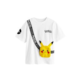 next T-Shirt 'Pokemon' Jungen Gr&ouml;&szlig;e 140 gelb / rot / schwarz / wei&szlig;