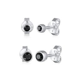 Elli Ohrringe 925 Sterling Silber in Schwarz | Gr.: onesize
