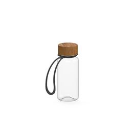 elasto Trinkflasche "Natural" in inkl. Strap, schwarz - 400 ml | Gr.: onesize